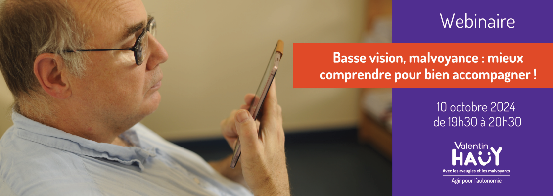 Webinaire "Basse vision, malvoyance : mieux comprendre pour bien ...